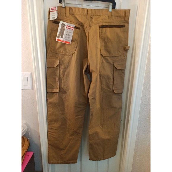 Wrangler | Pants | Nwt Mens Wrangler Rancher Relaxed Fit Workwear Brown ...
